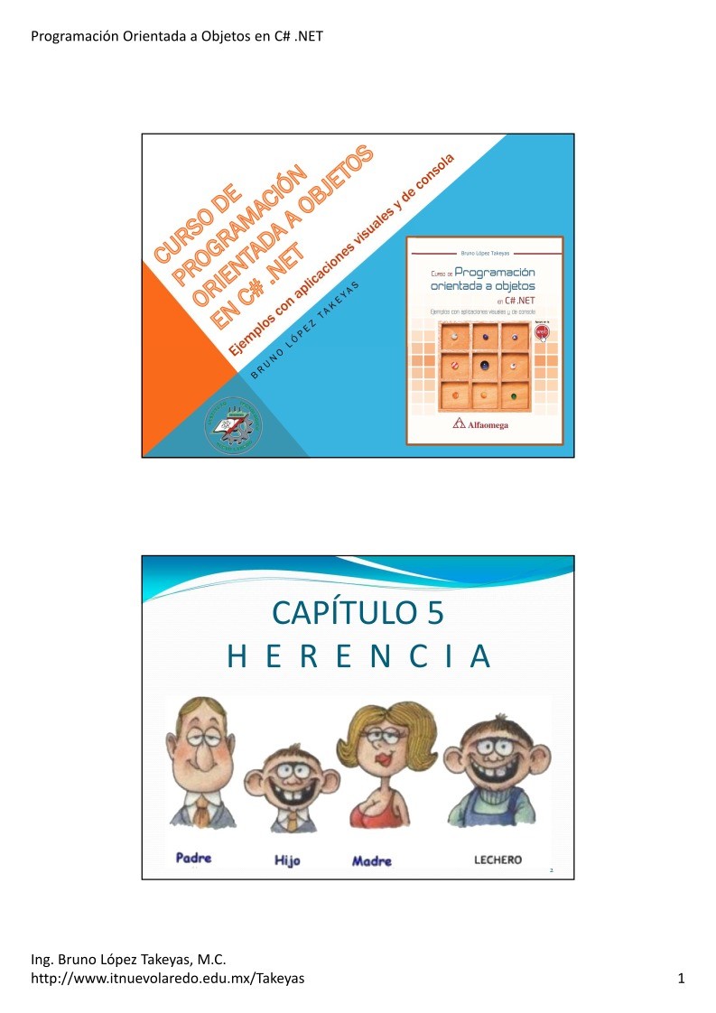 PDF de programación - 05a.- Herencia - Programación Orientada a Objetos en C#